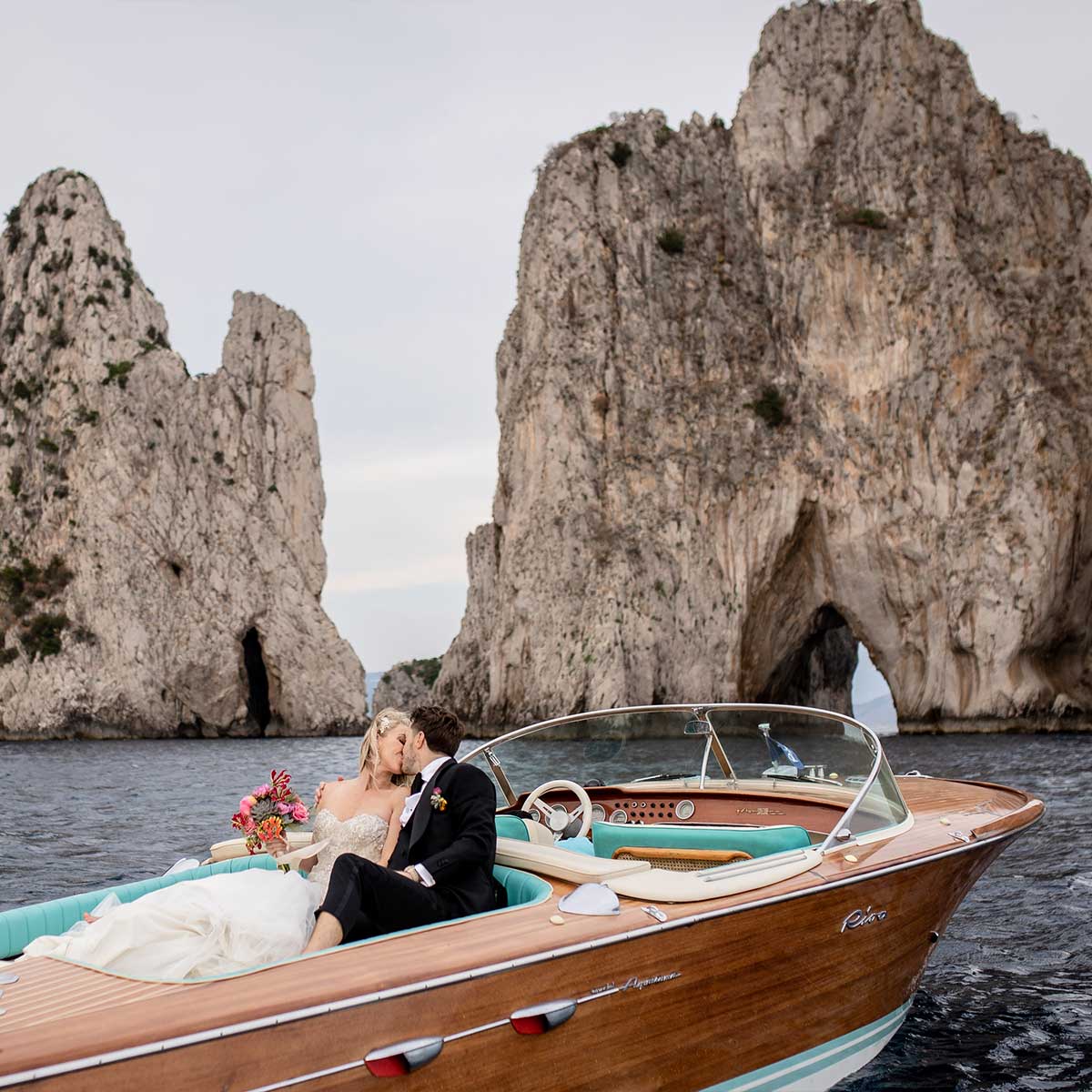 Stephanie & Ryon's elopement wedding - Capri My Day